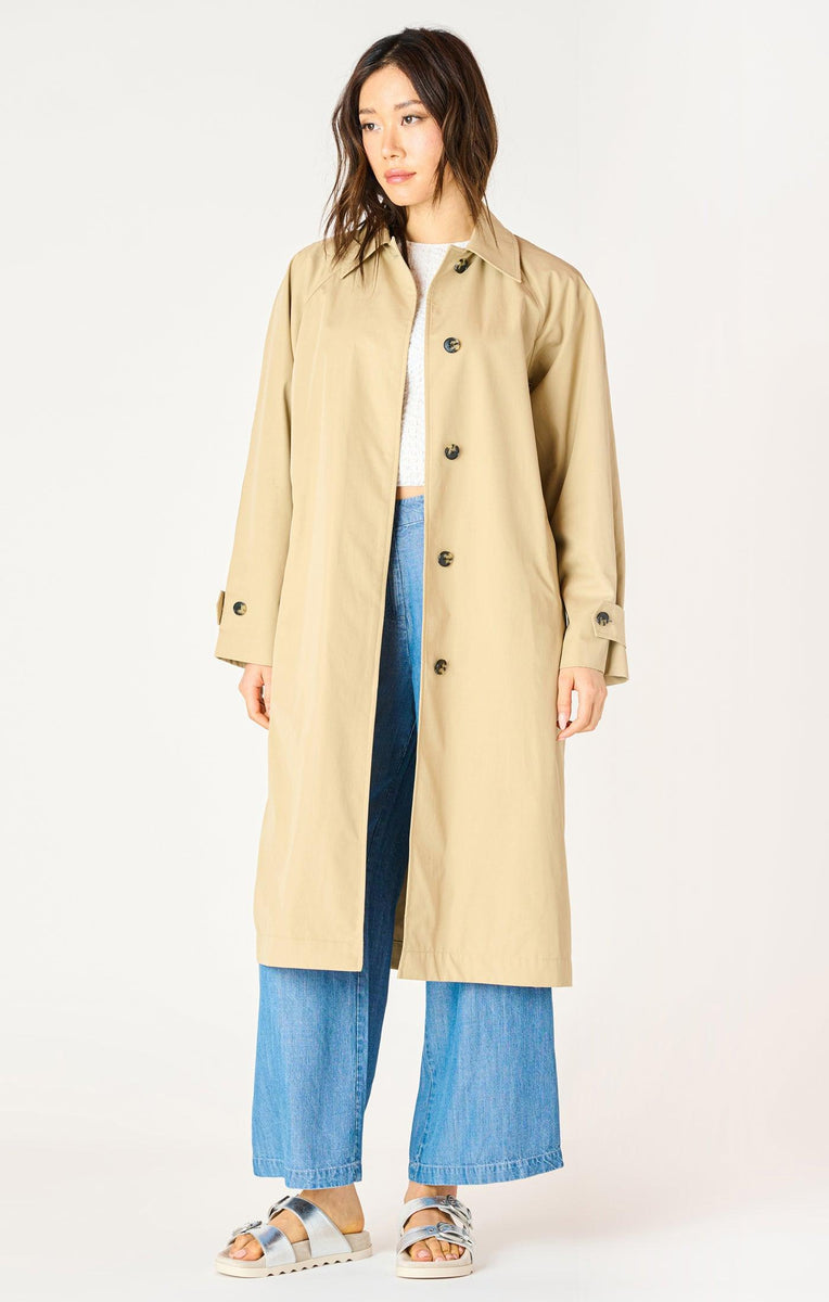 Dex Relaxed Trench Coat In Tan | Free Canada-Wide Shipping Over $75 ...
