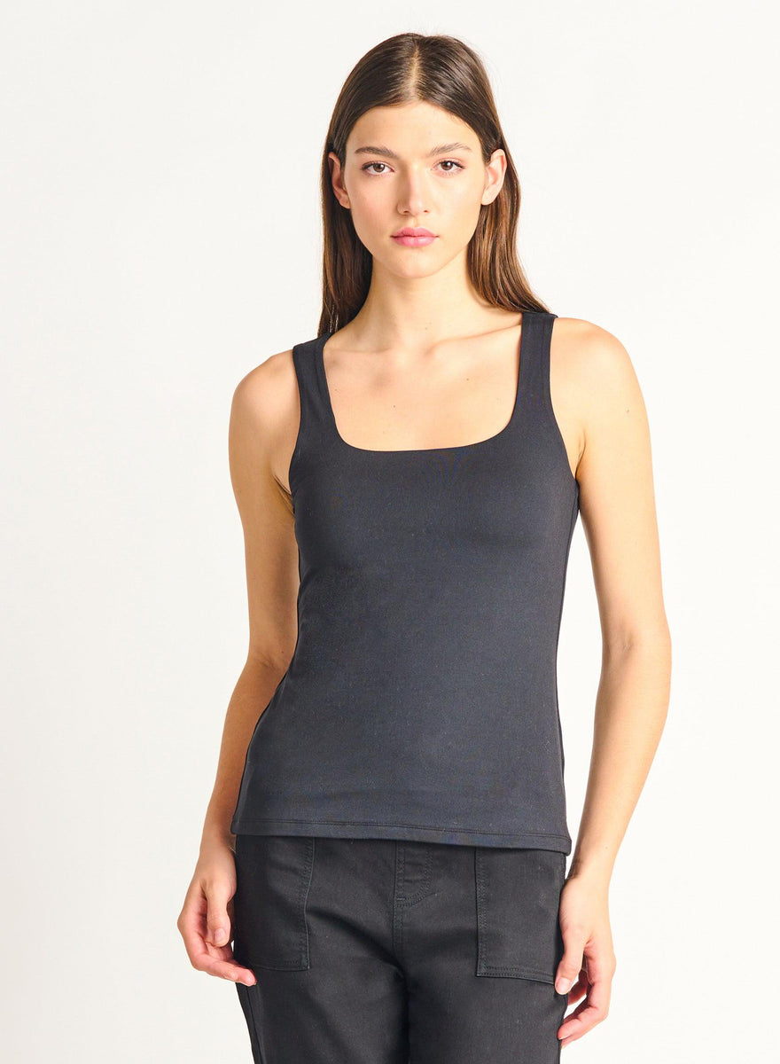 Dex Square Neck Tank In Black | Free Canada-Wide Shipping Over $75 ...