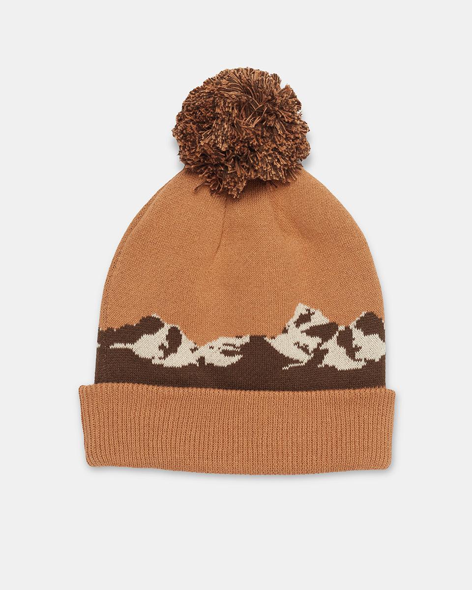 Tentree Mountain Scenic Pom Beanie In Camel/Pale Oak | Free – The ...